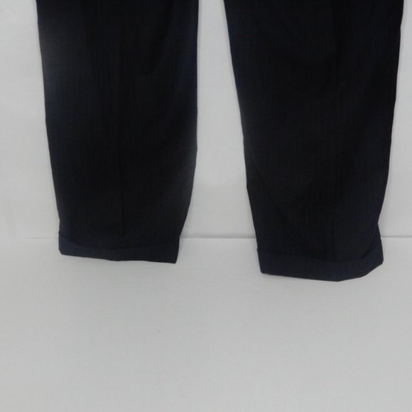 Arrow | Pants | Arrow Usa 851 Navy Stripe Pleated Cuffed Pants | Poshmark